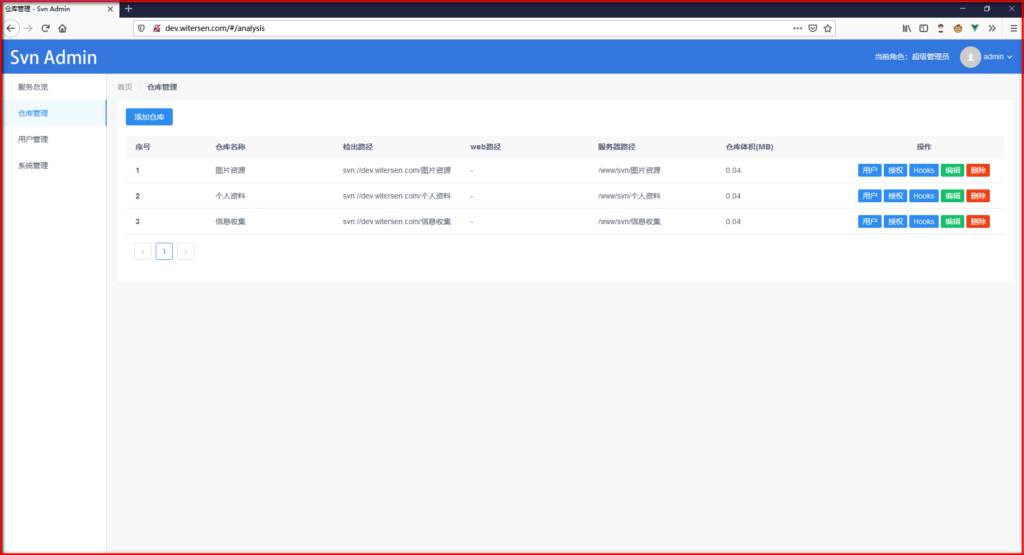 SVNAdmin 2.0 系统部署与使用手册 | 菜鸟程序员博客